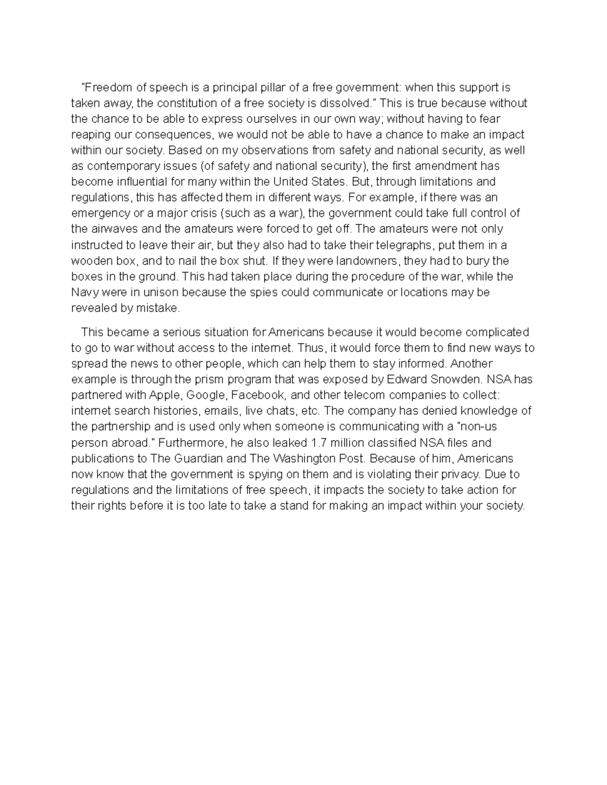 Discussion Assignment