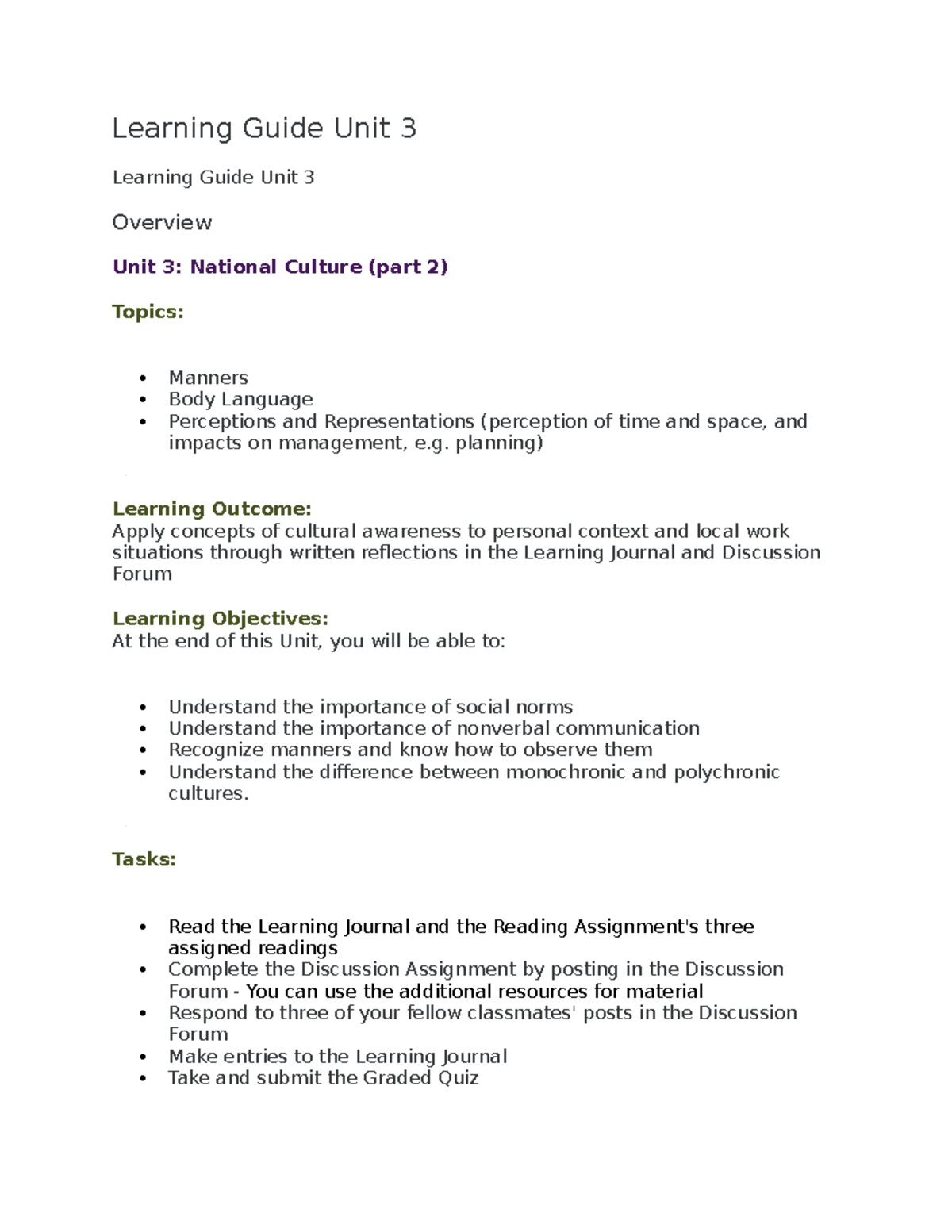 Learning Guide Unit 3 Lecture Notes Unit 3 Learning Guide Unit 3 2883