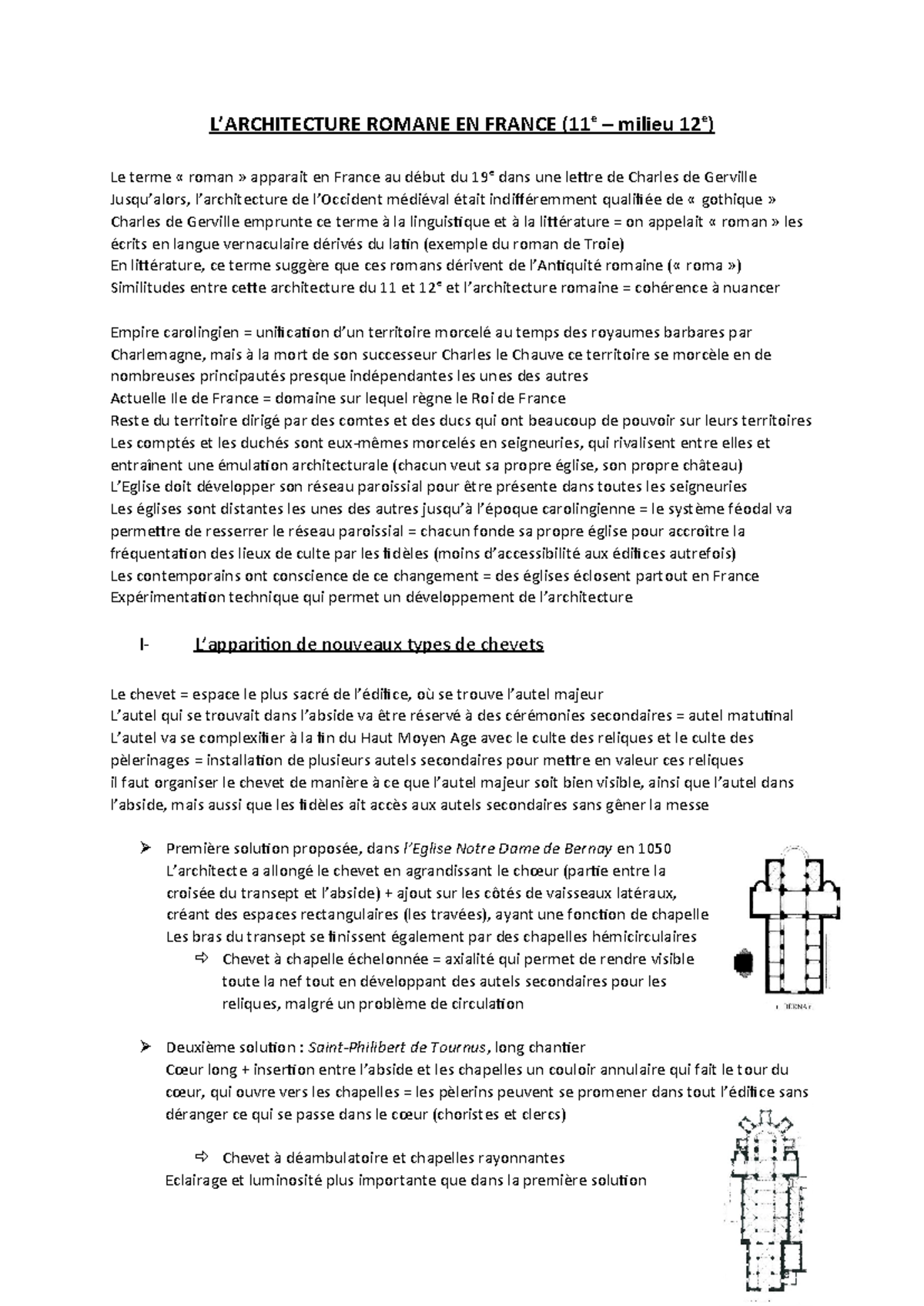 Histoire de l'art médiéval : L’architecture romane en France - Warning: TT: undefined function ...