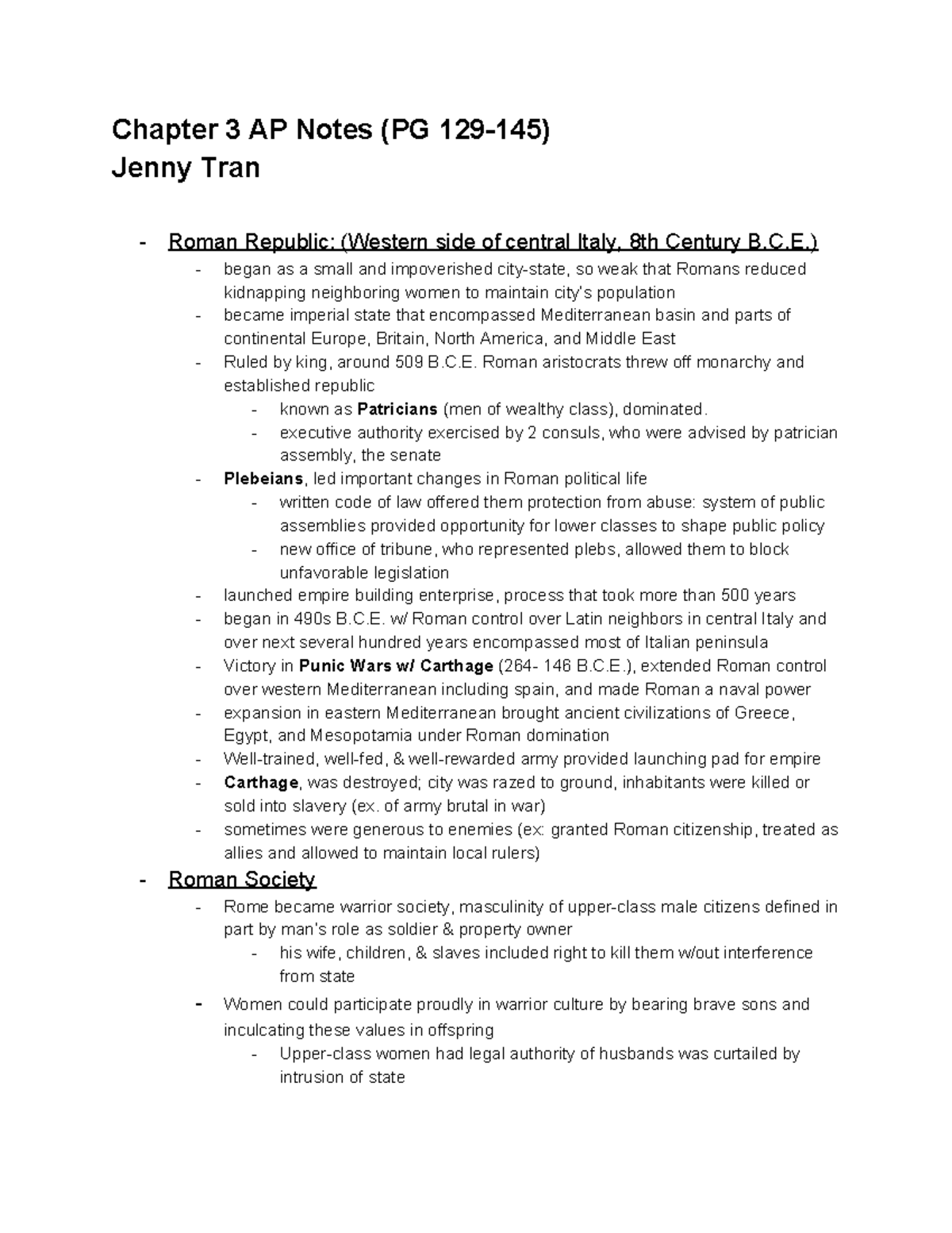 C3 (pg 129-145) - Lincoln Southeast High School World History - Chapter ...