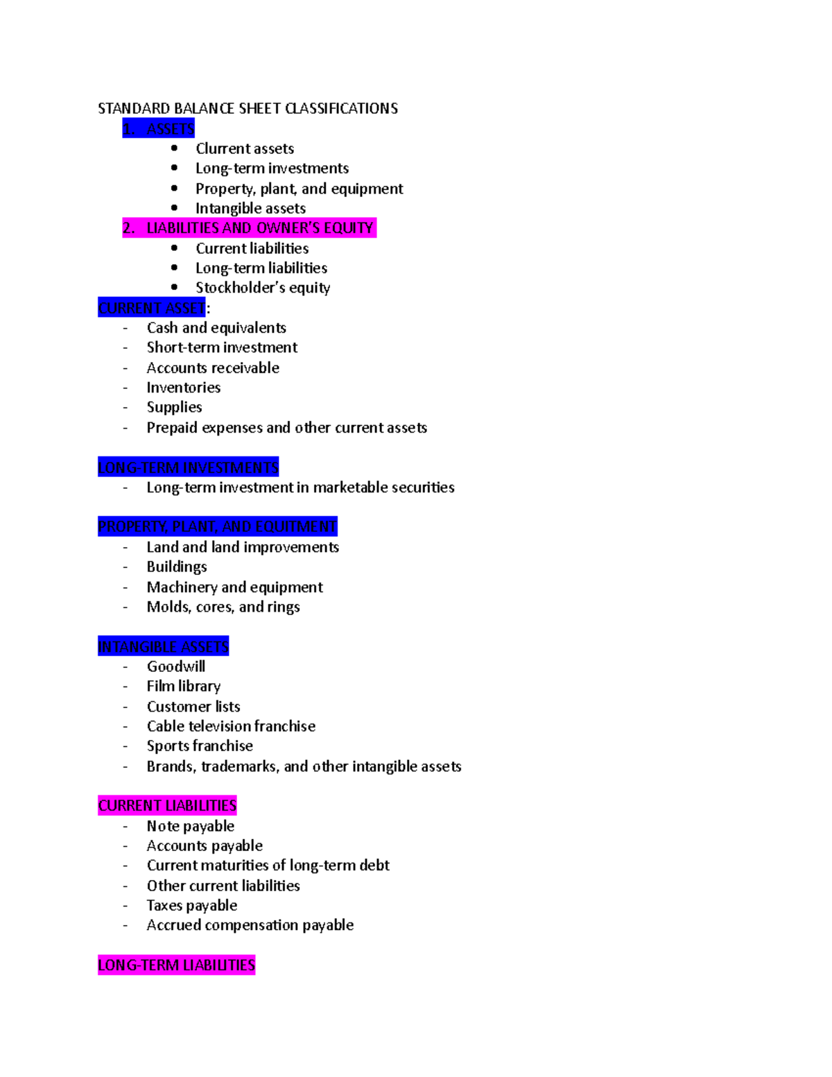 Standard Balance Sheet Classifications Business Accounting STANDARD standard-balance-sheet-classifications-business-accounting-standard