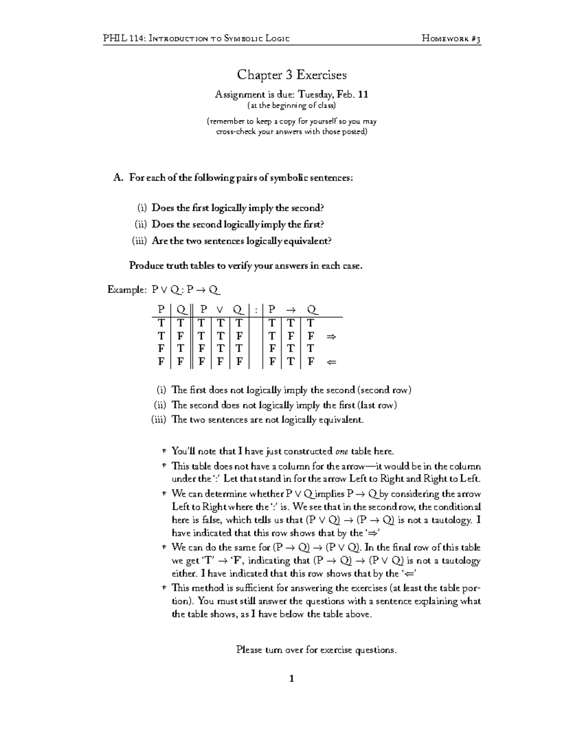 homework is litt - PHIL 114: Introduction to Symbolic Logic Homework ...