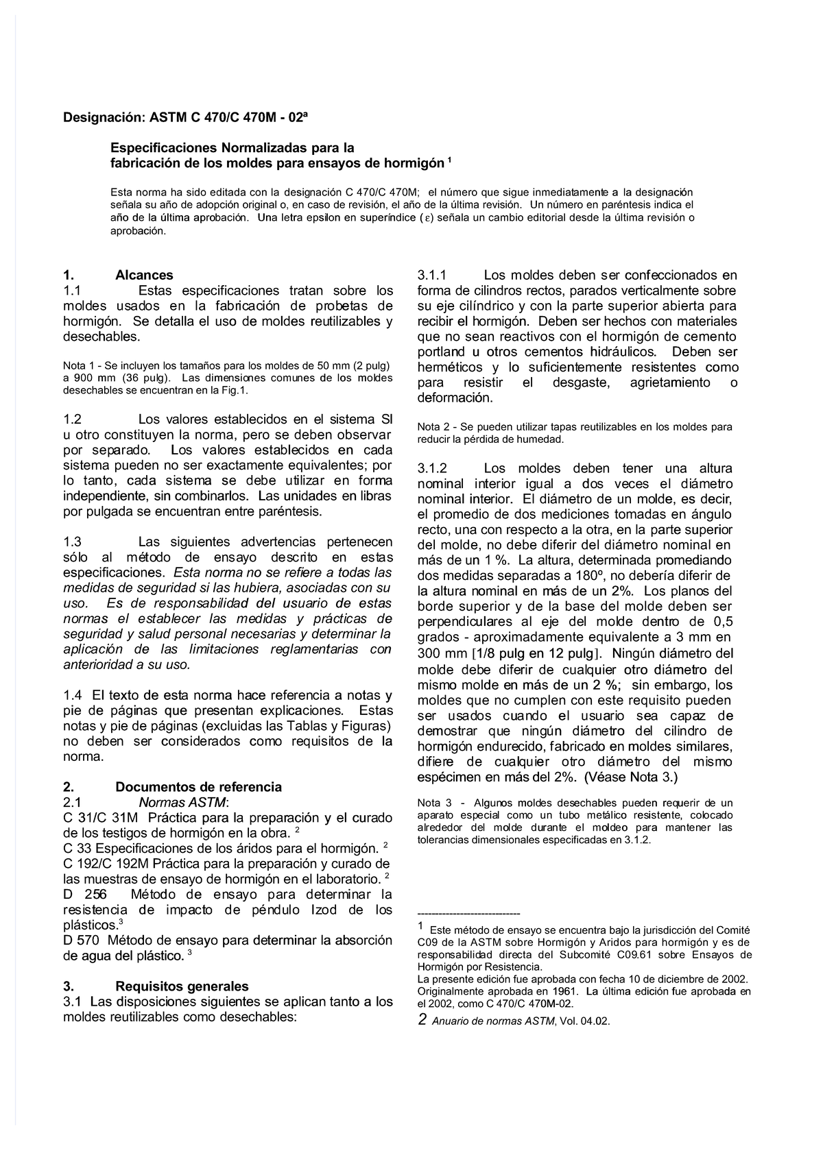 ASTM C470 - SE ADJUNTA LA NORMA PARA CONOCIMIENTO - Designación: ASTM C ...