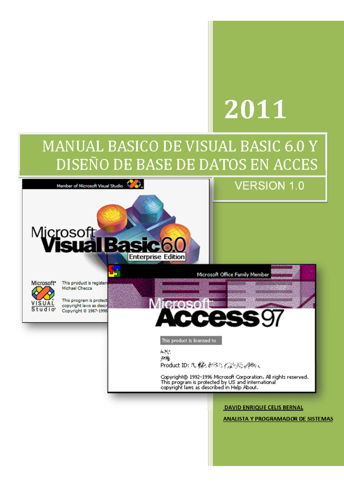 Libro DE Programacion Visual Basic 6 - 2011 DAVID ENRIQUE CELIS BERNAL ...