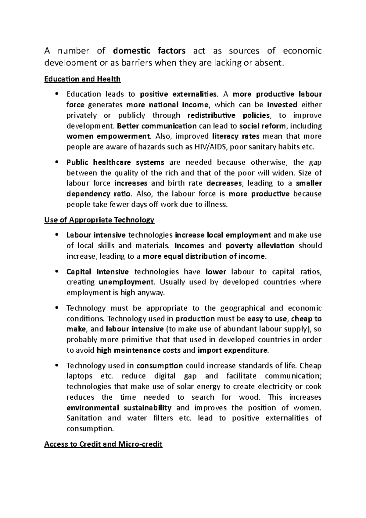 3. Role of Domestic Factors - A number of domestic factors act as ...
