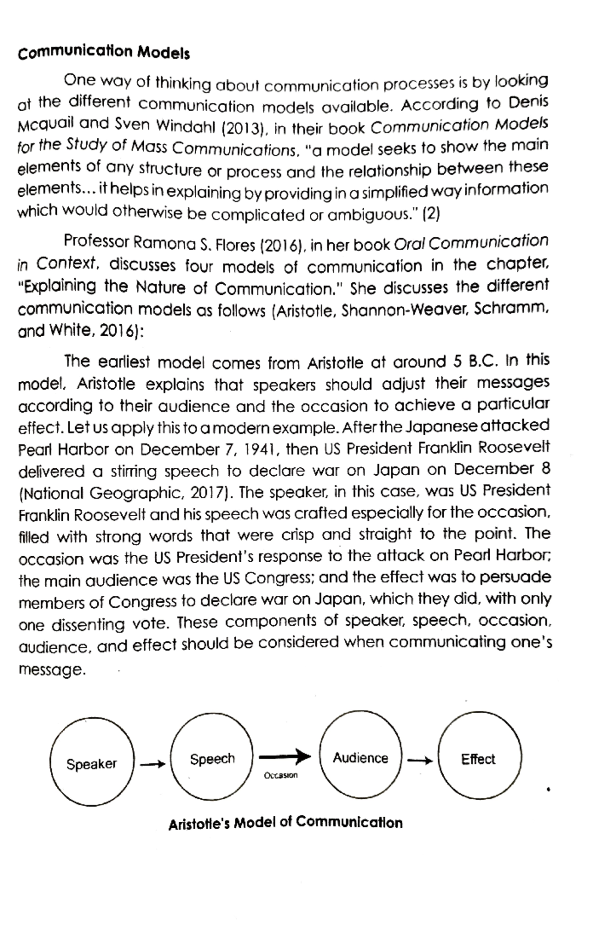 Communication-models - Communication Models One way of thinking about ...