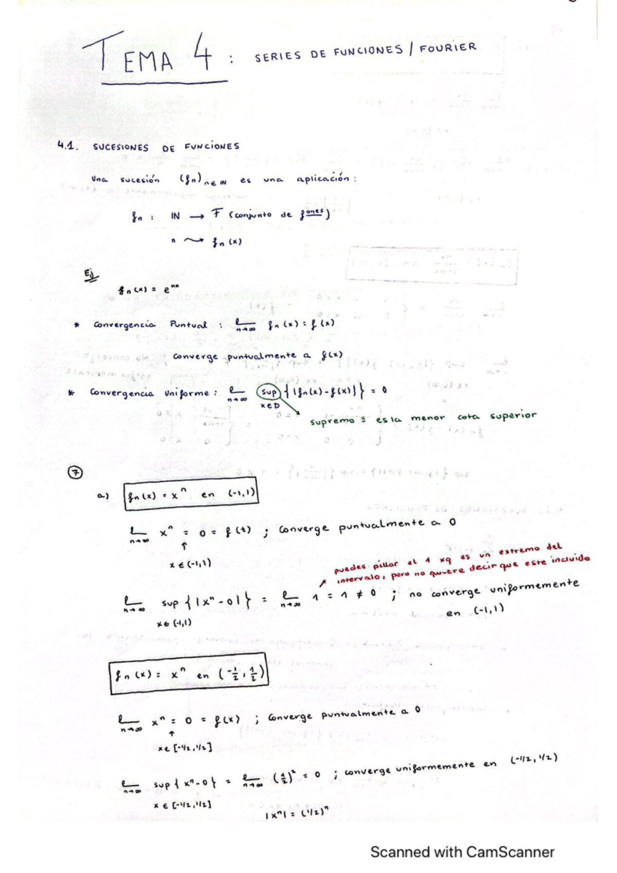 TEMA 4 - ejercicios series de fourier - TEMA 4 . : SERIES DE FUNCIONES / FOURIER 4. SUCESIONES ...