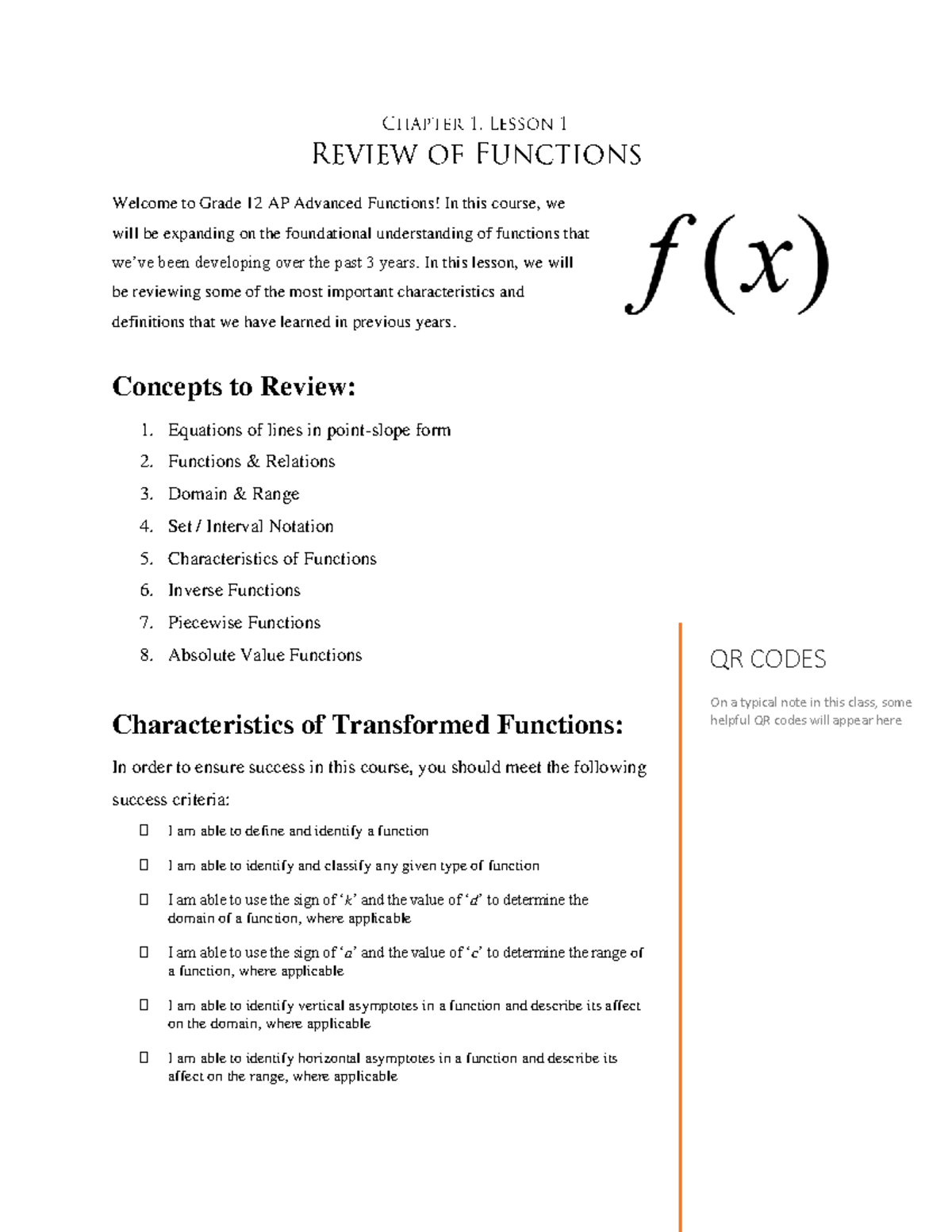 Combinepdf (11) - jeee - Welcome to Grade 1 2 AP Advanced Functions! In ...