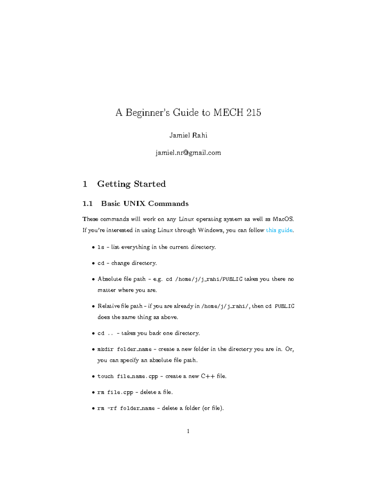 A Beginners Guide to MECH215 - A Beginner’s Guide to MECH 215 Jamiel ...