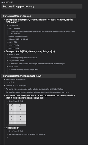 Lecture 4 - Logical Database Design, Data Definition Language - AP/ITEC 3220 - Studocu