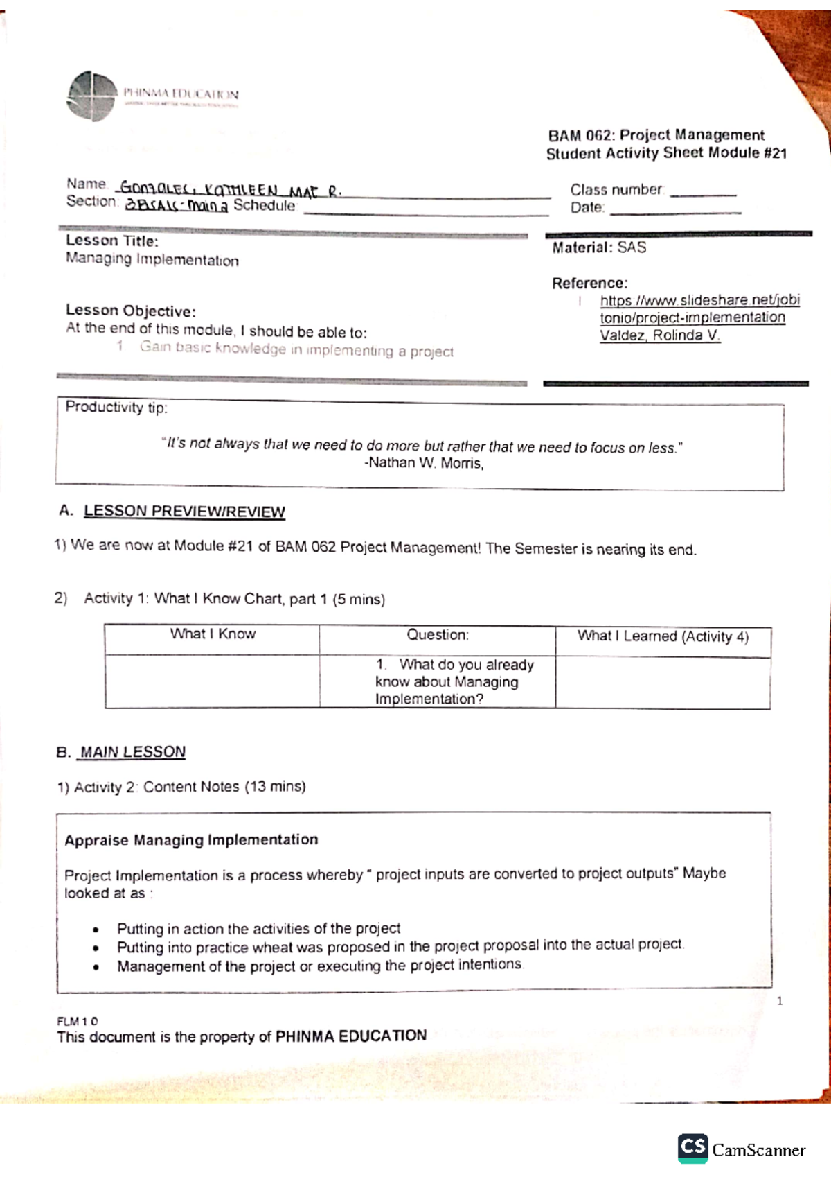 BAM 062 SAS 21 - none - Accounting - Studocu