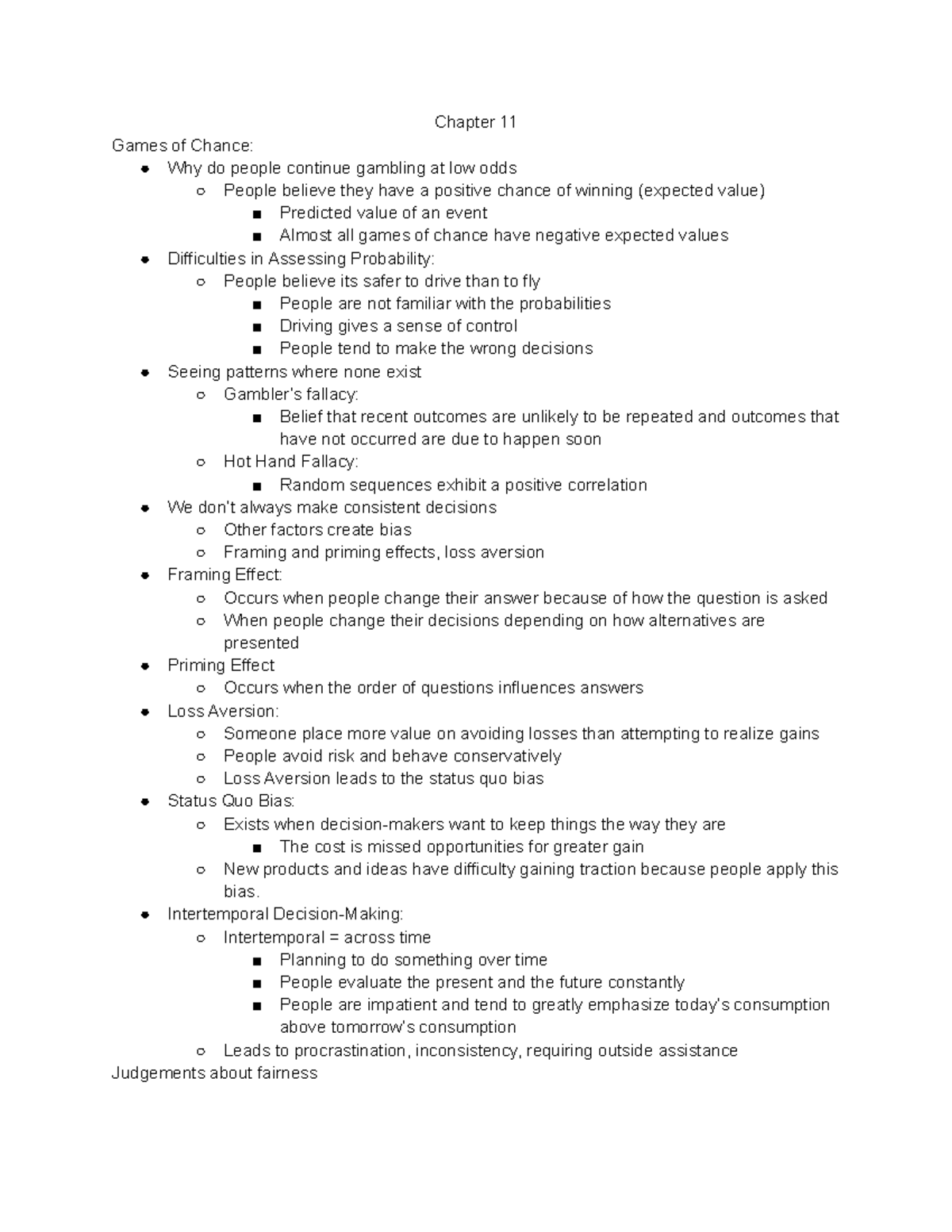 Basic Economics Chapter 11 - Chapter 11 Games of Chance: Why do people ...