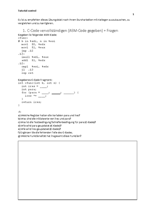 Carry Flag+Overflow Flag - Carry-Flag (CF) und Overflow-Flag (OF) Um ...