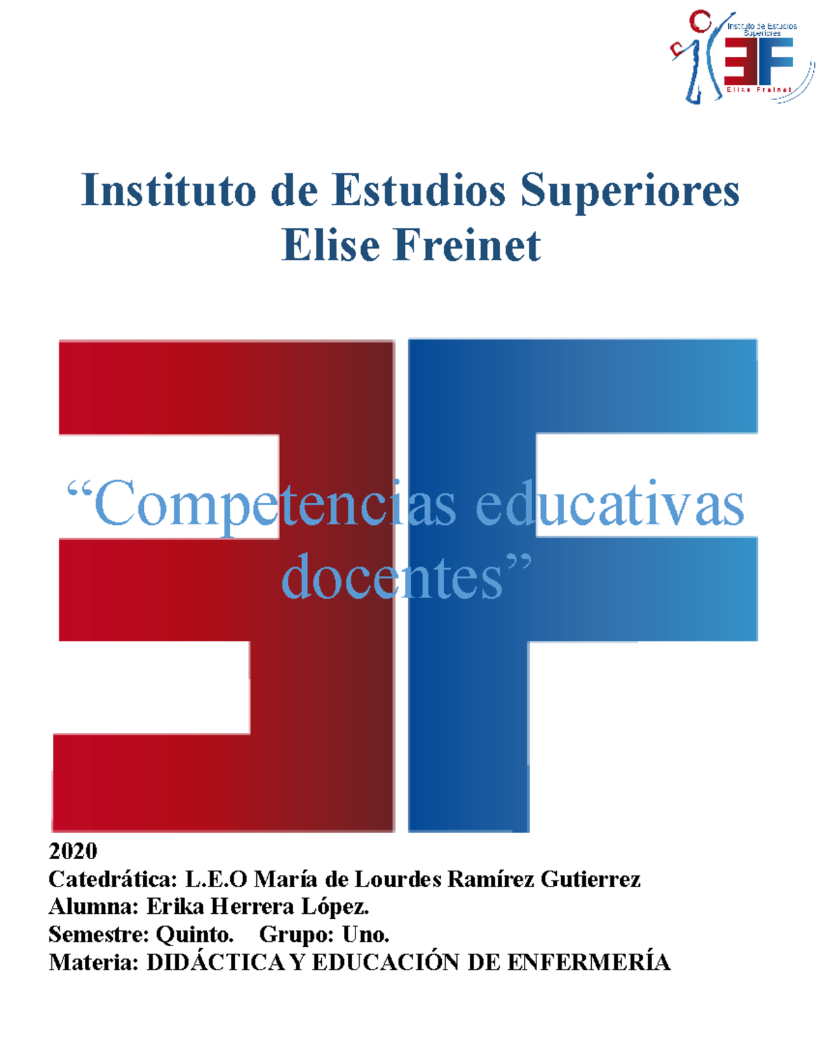 Competencias educativas docentes - Instituto de Estudios Superiores ...