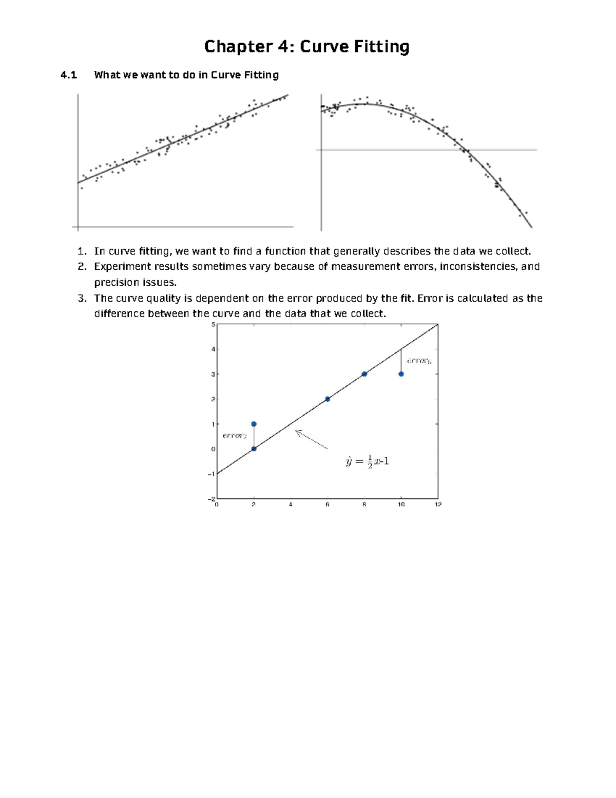 Chapter 4 - Curve Fitting - Experiment results sometimes vary because ...