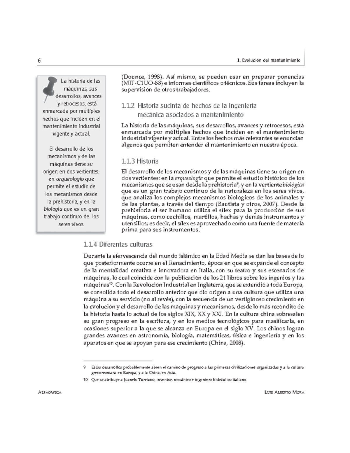 Historia sucinta de hechos de la Ingeniería mecánica asociados a ...