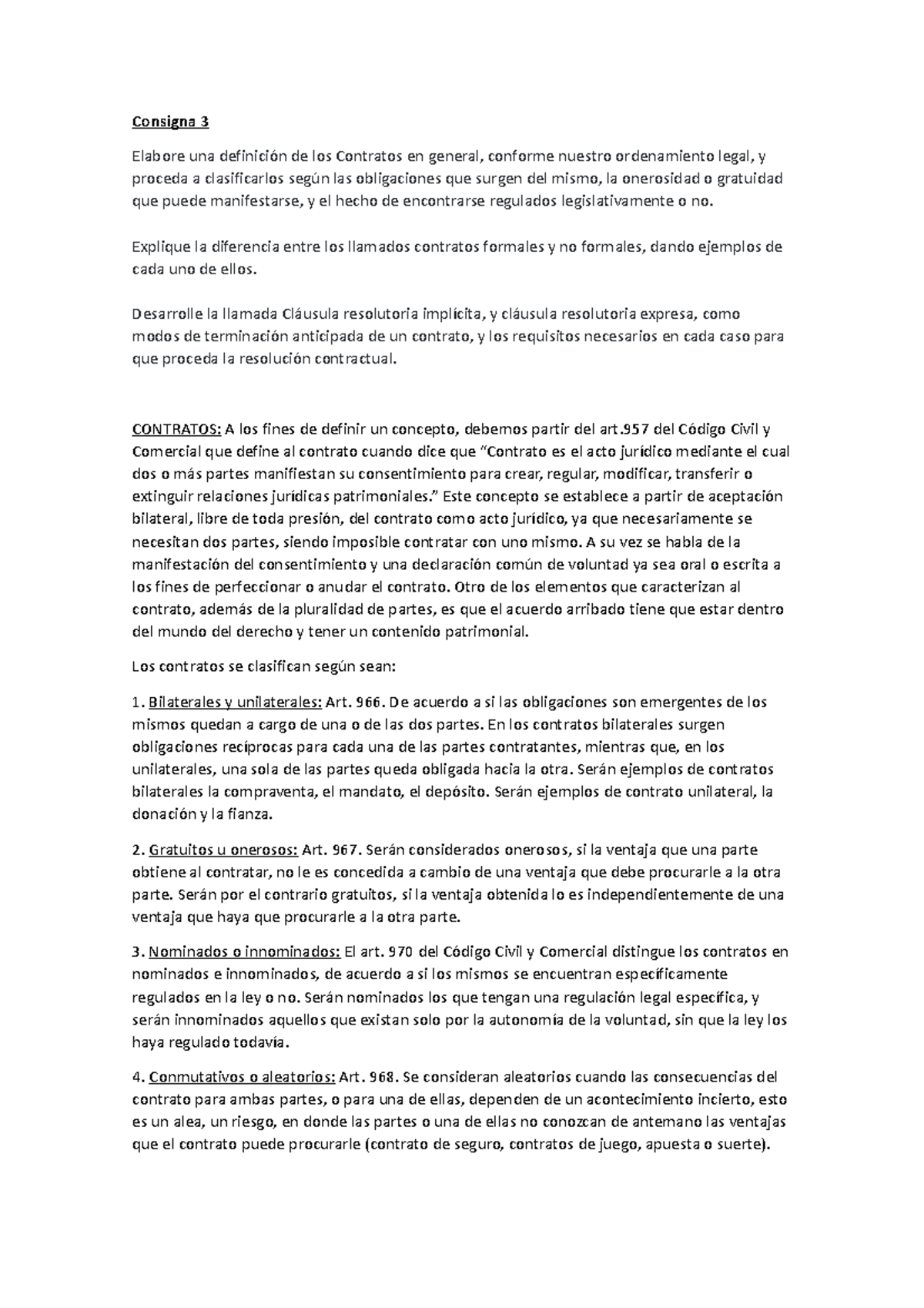 Consigna 3 - apuntes - Consigna 3 Elabore una definición de los ...