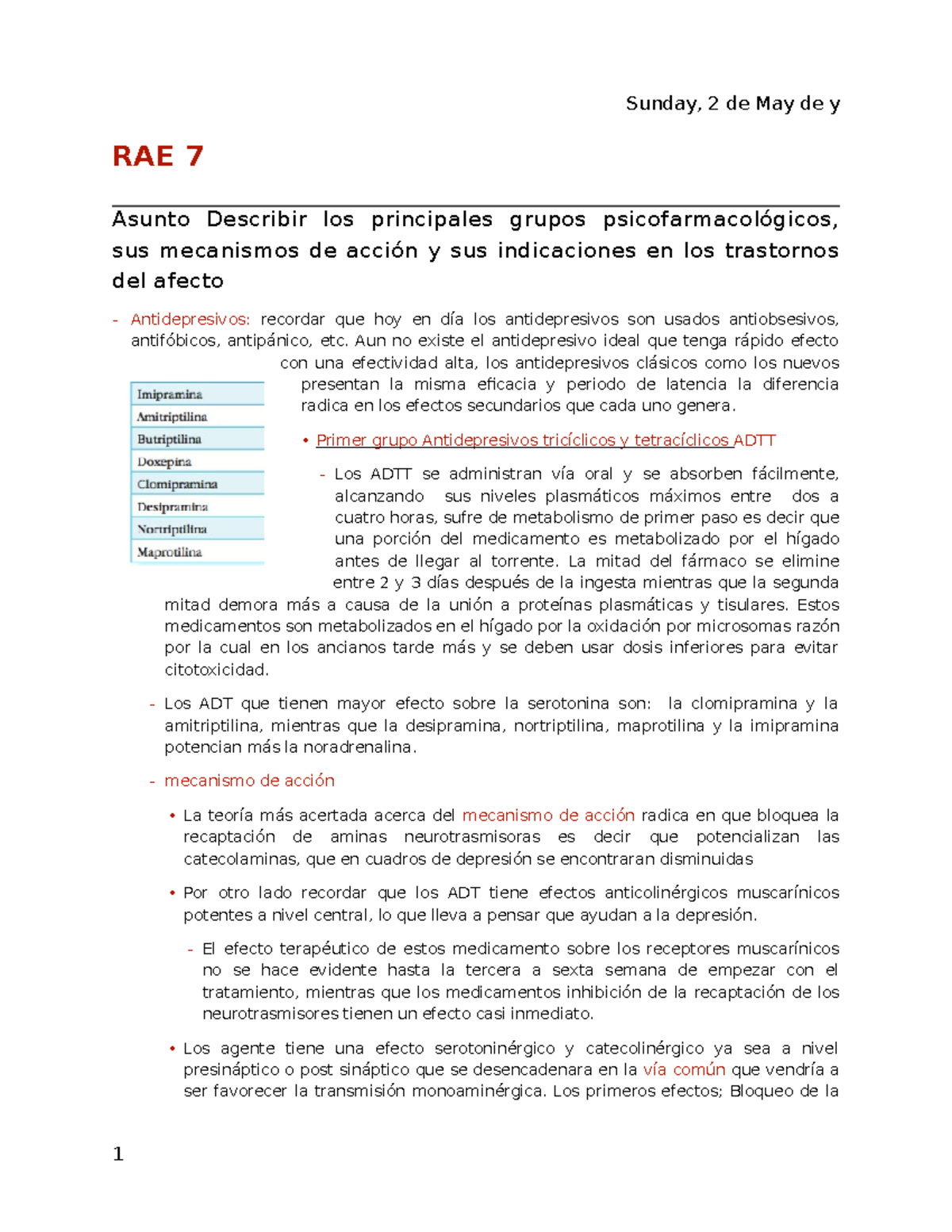 RAE 7 primer caso - Thursday, 8 de August de y RAE 7 Asunto Describir ...