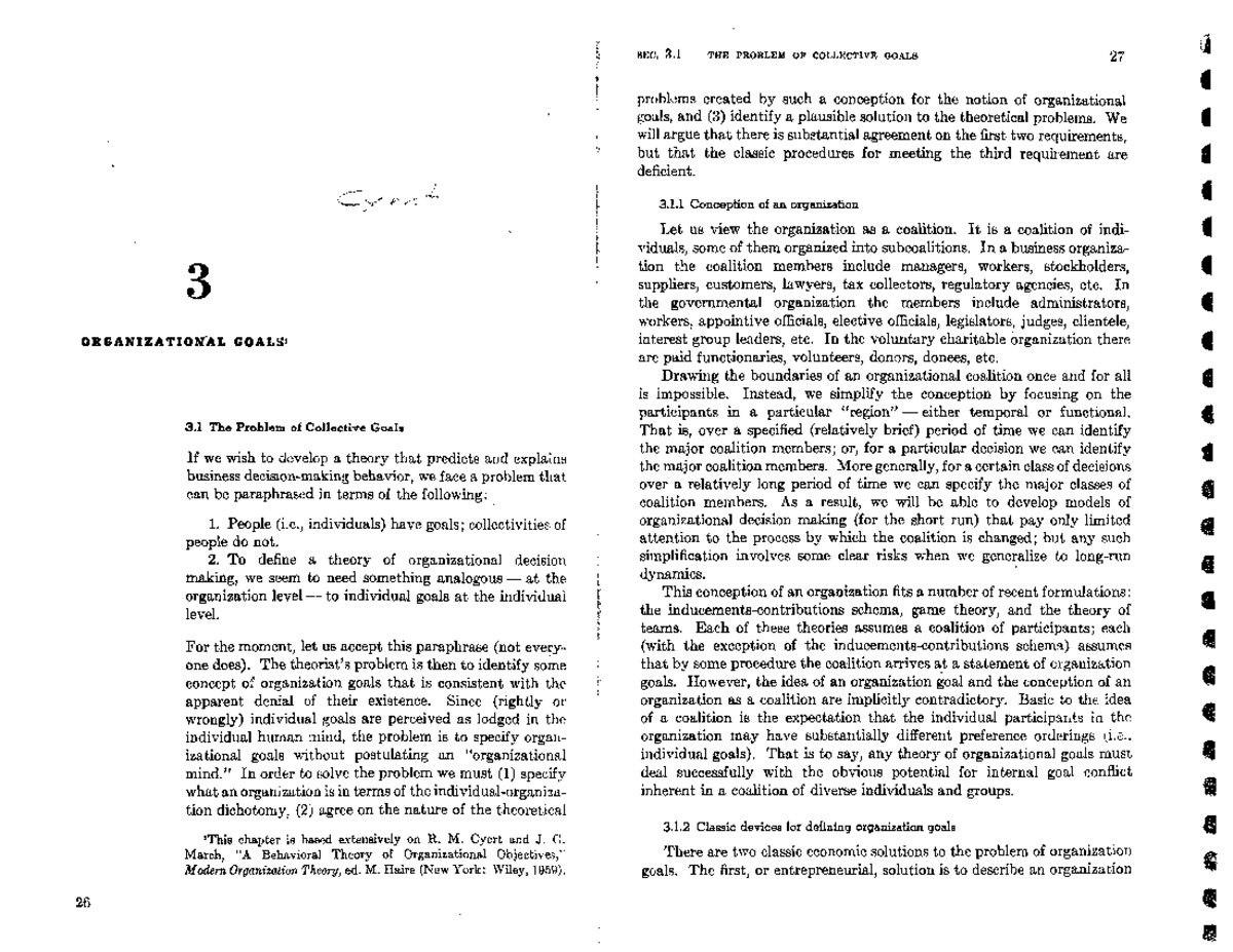 Cyert y March 1 - PRACTICA - Ciencias Sociales y Humanidades - Studocu