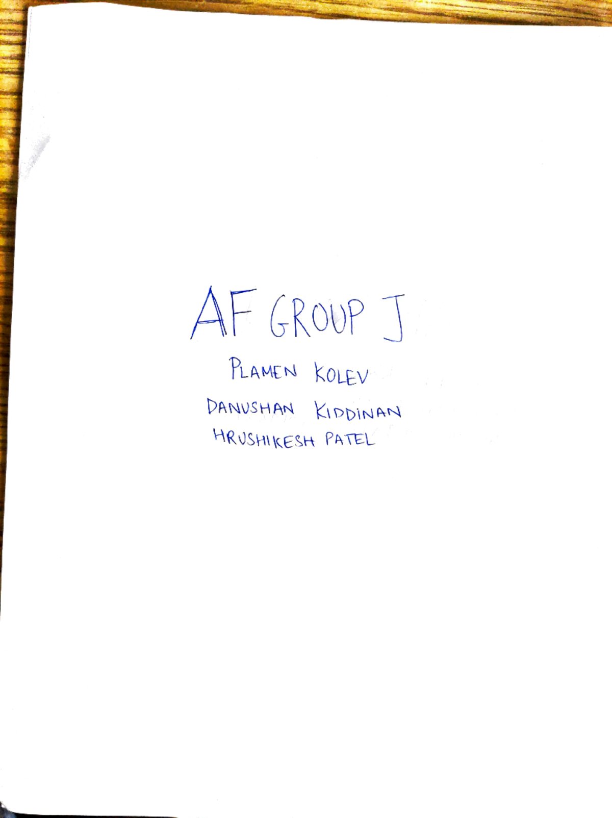 ENGR 213 Team Assignment 1 - AF CROUP J PLAMEN KOLEV DANUSHAN KiDDINAN HRUSHIKESH PATEL Tbe ...