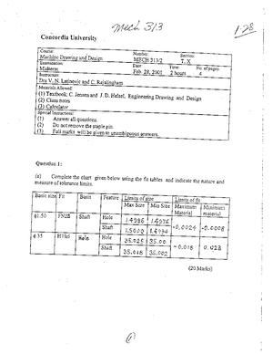 M313-2022W- Assignment 2 - MECH 313 - 1 MIAE 313 2022 WINTER Assignment 2: Q1. Make a working ...