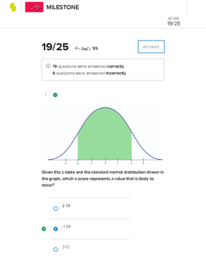 Sophia Pathways Foundations of Statistics Unit 1 Milestone - 1 17/20 ...