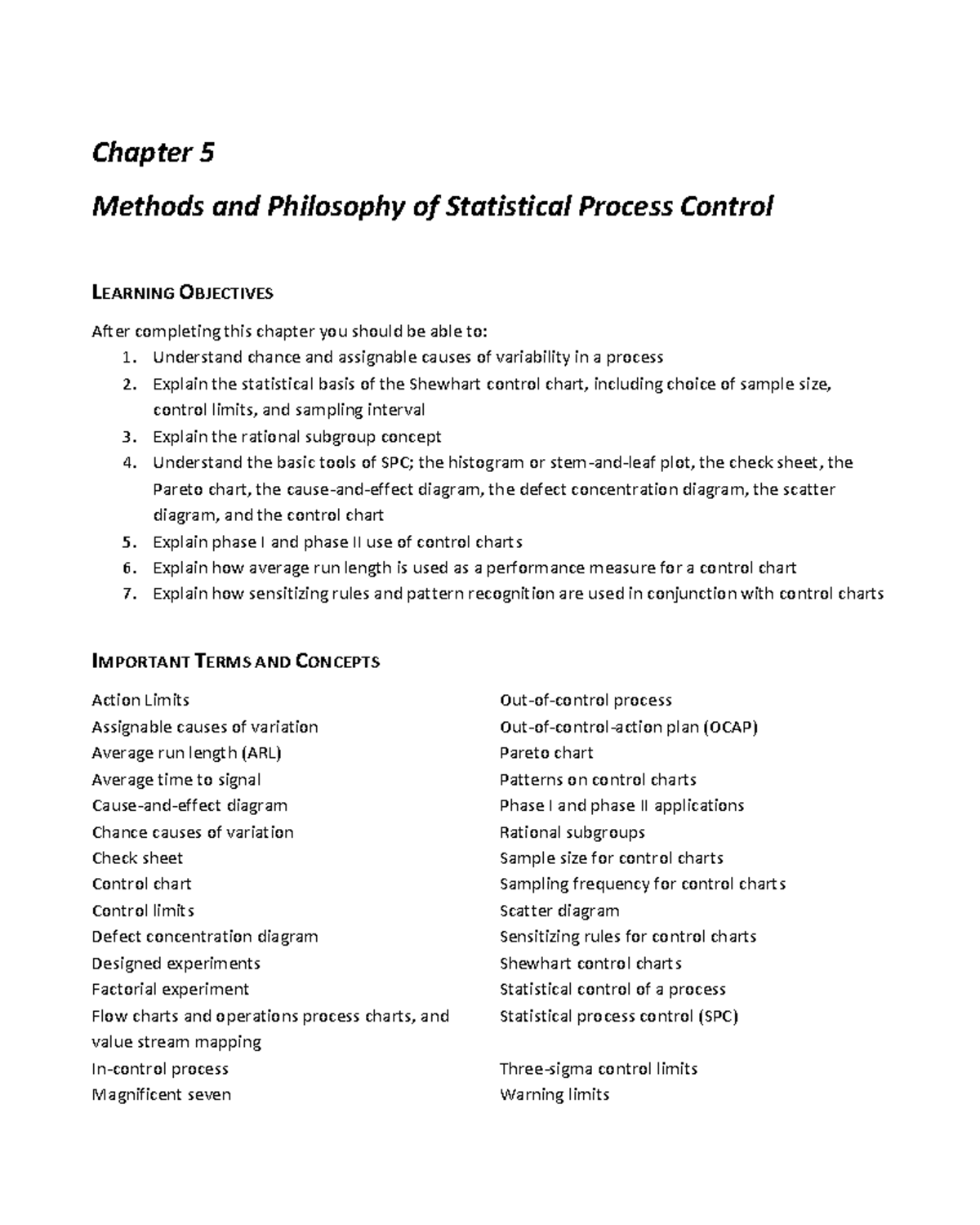 Ch05pdf compress - Quality Control - Chapter 5 Methods and Philosophy ...