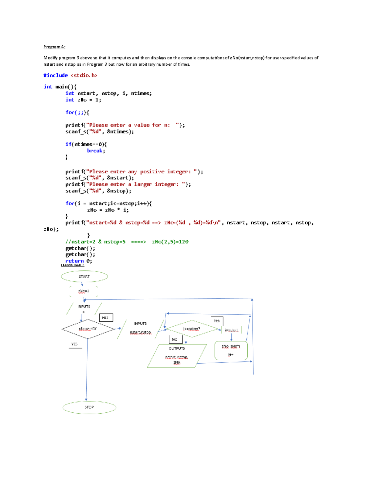 Cheat Sheet ESE - Program 4: Modify program 3 above so that it computes ...