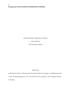 Black experience nurses - Hazel W. Johnson-Brown Just some of her ...