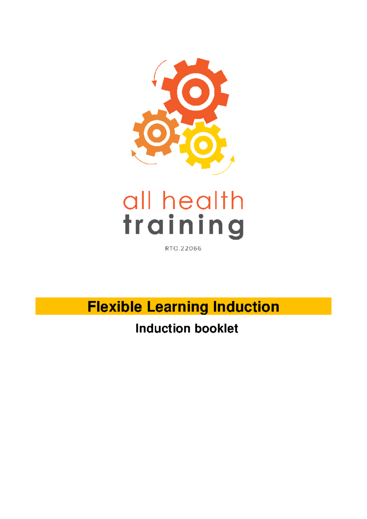 Flexible Learning Induction Booklet V8 March 2024 - Flexible Learning Induction Induction ...