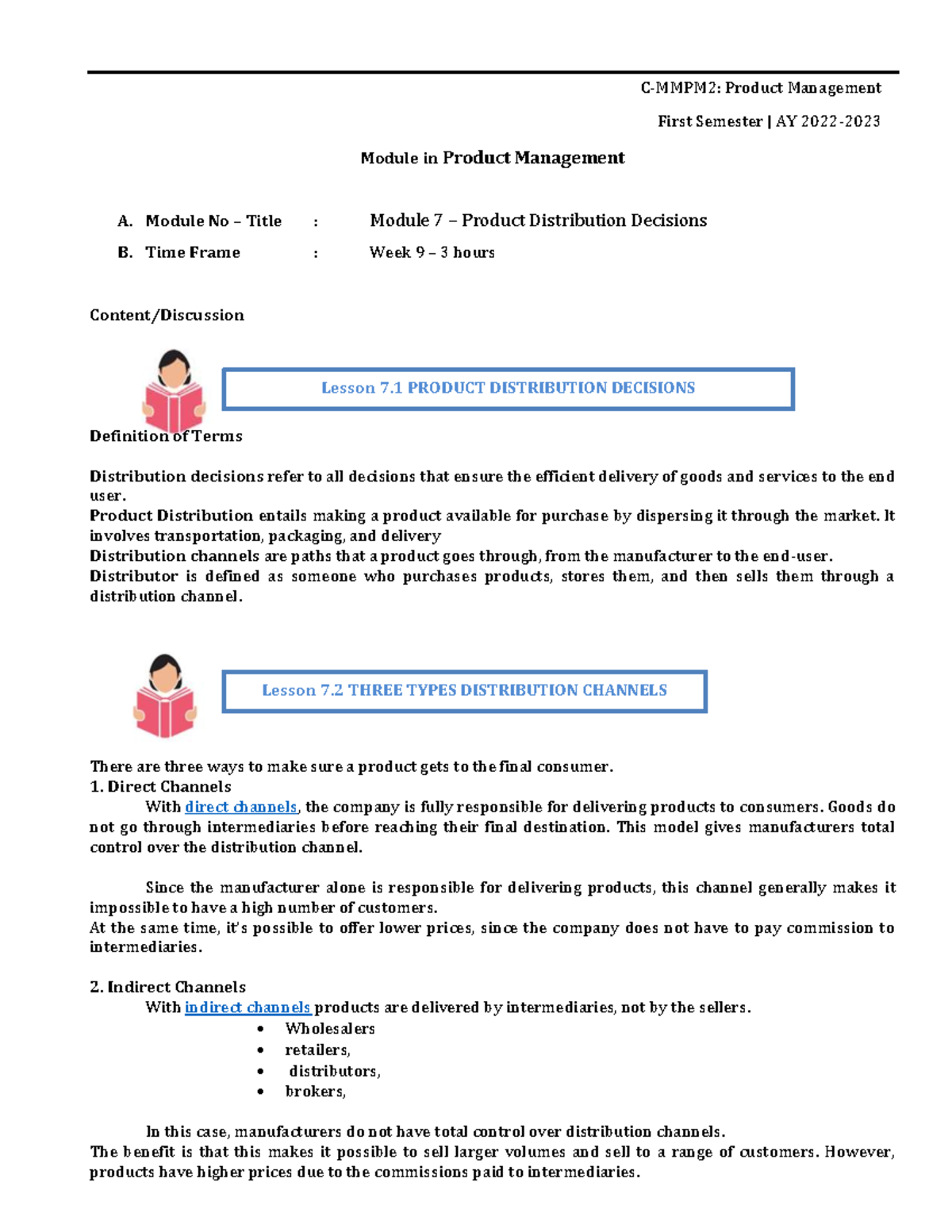Module 7A in Product Management - First Semester | AY 2022- Module in ...