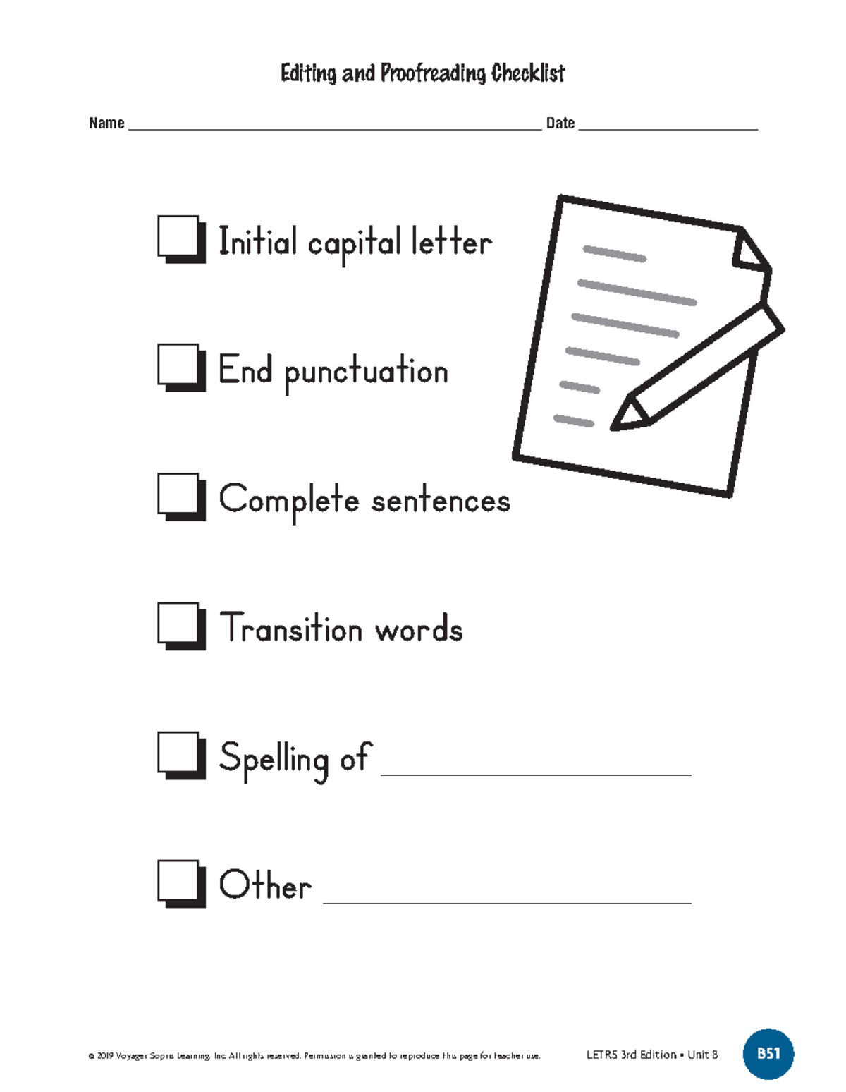 Editing and Proofreading Checklist - Commercial law ...