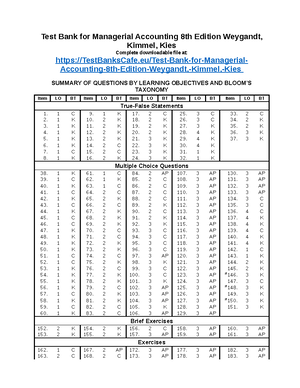 Cost Accounting Test Bank Chapter 01 - Chapter 1—Introduction to Cost ...