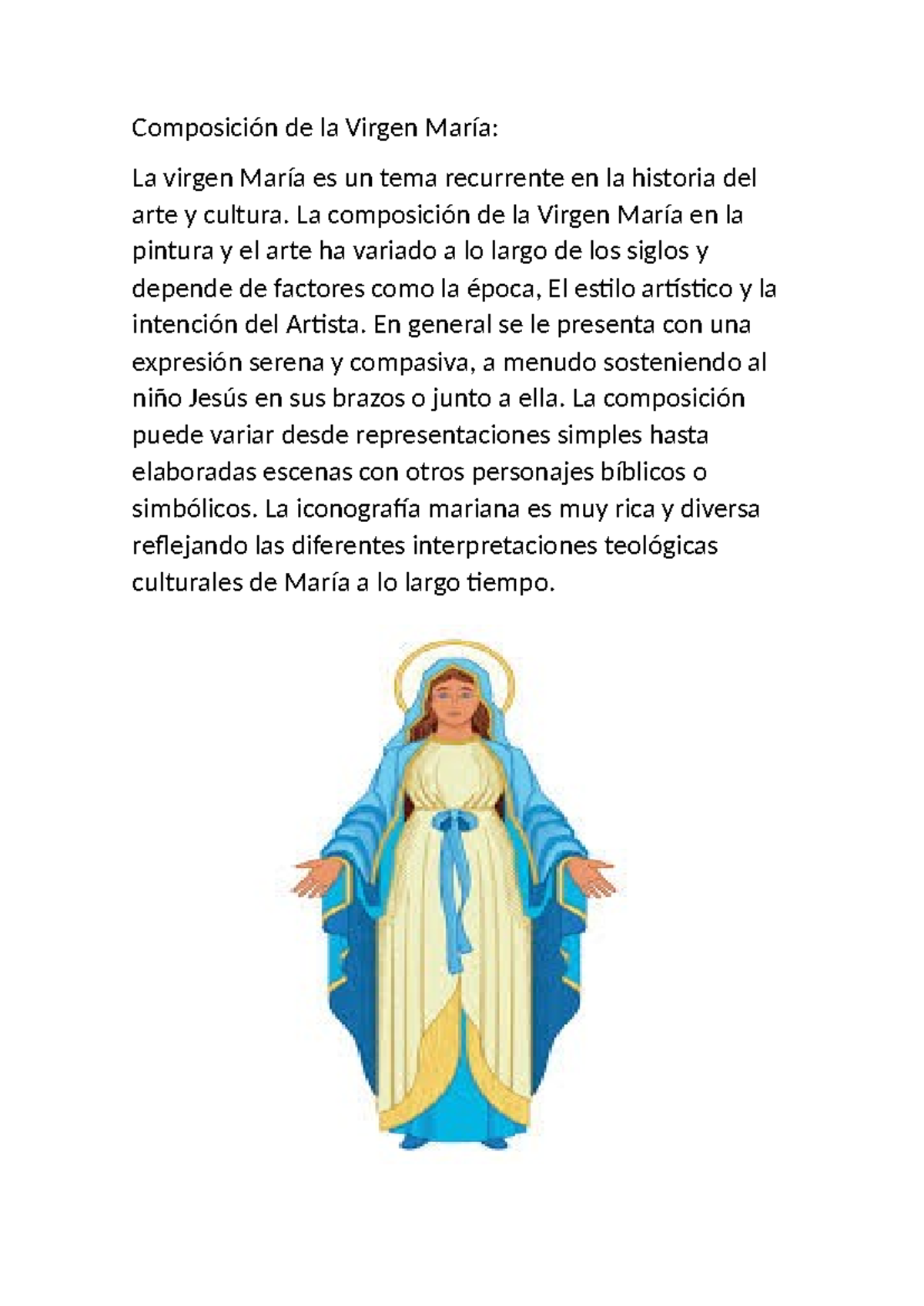 Composicion de la virgen maria, toda su biografia y su relevancia en el ...