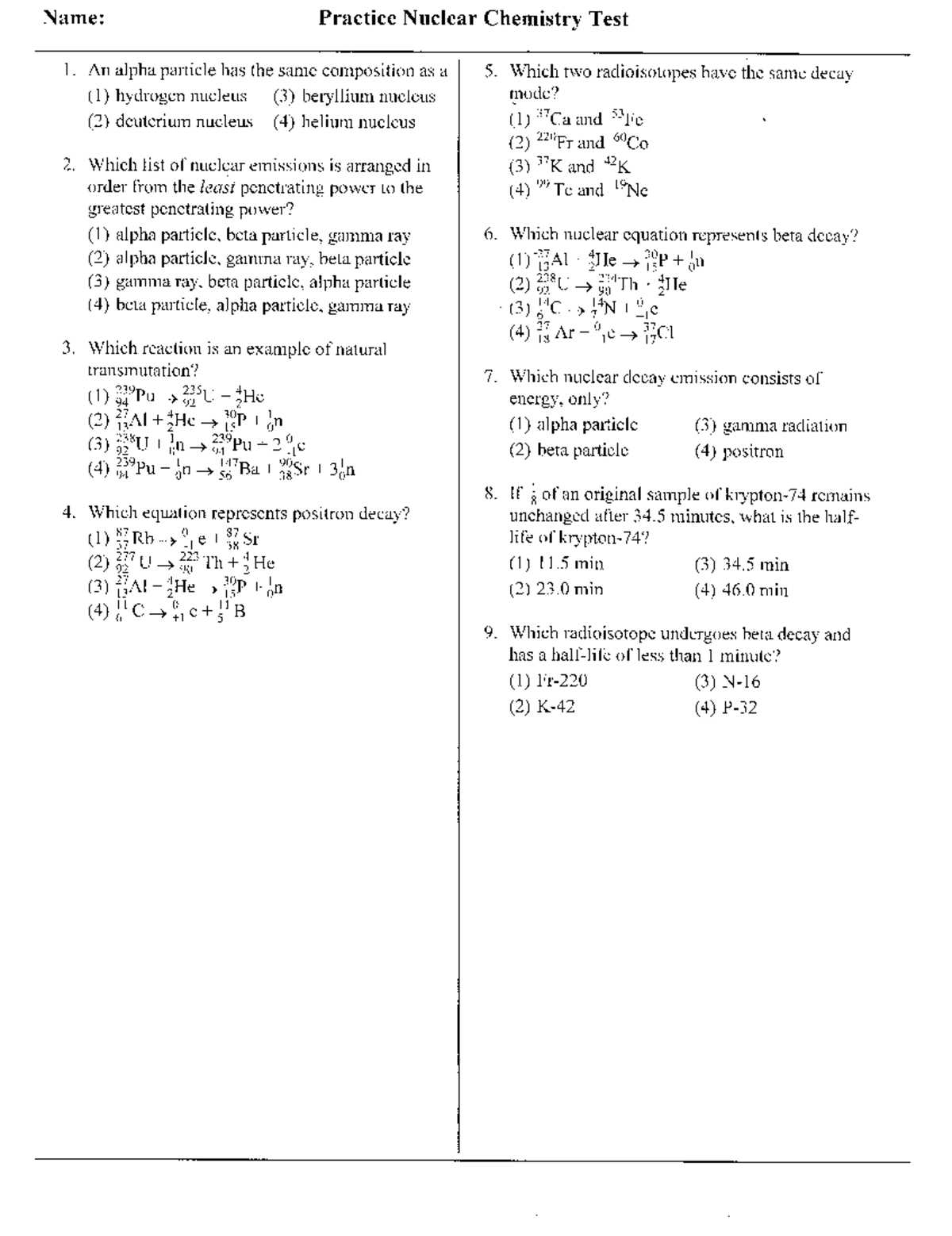 Nuke practice test - Bachelor of Science in Information Technology ...