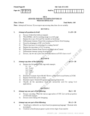 HTML Complete Notes - intro to html - web technology - Studocu