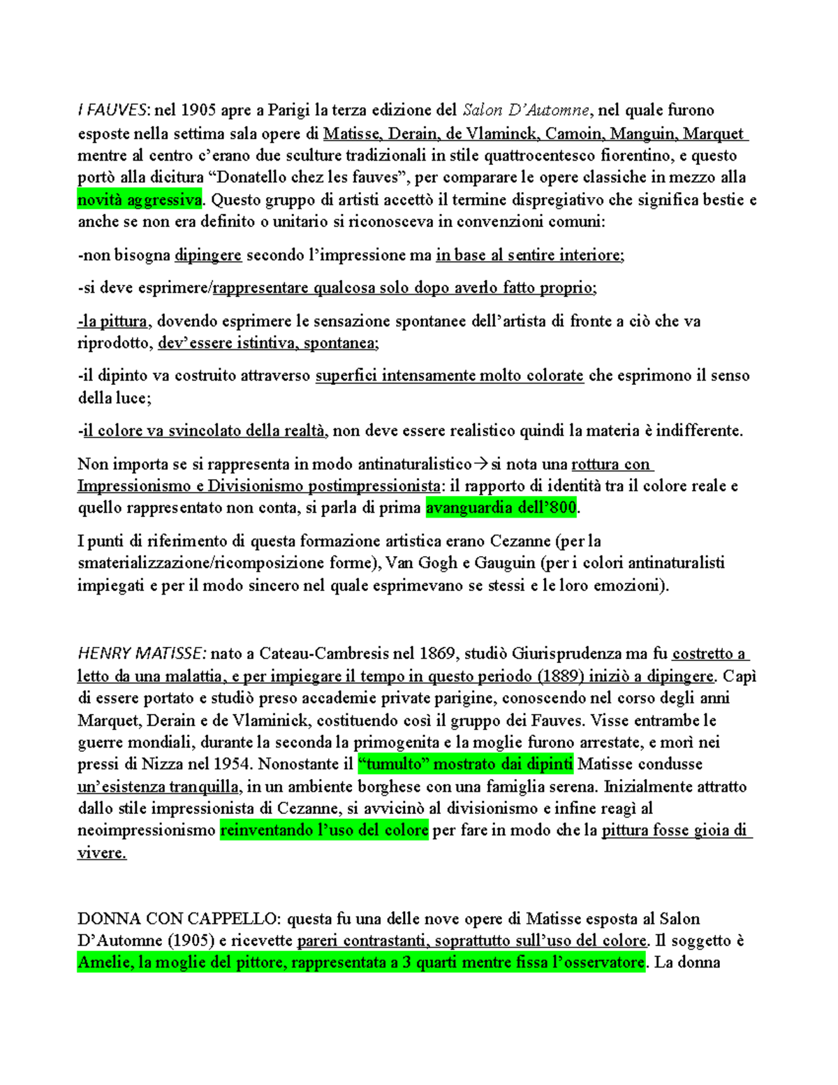 I Fauves - I FAUVES : nel 1905 apre a Parigi la terza edizione del ...