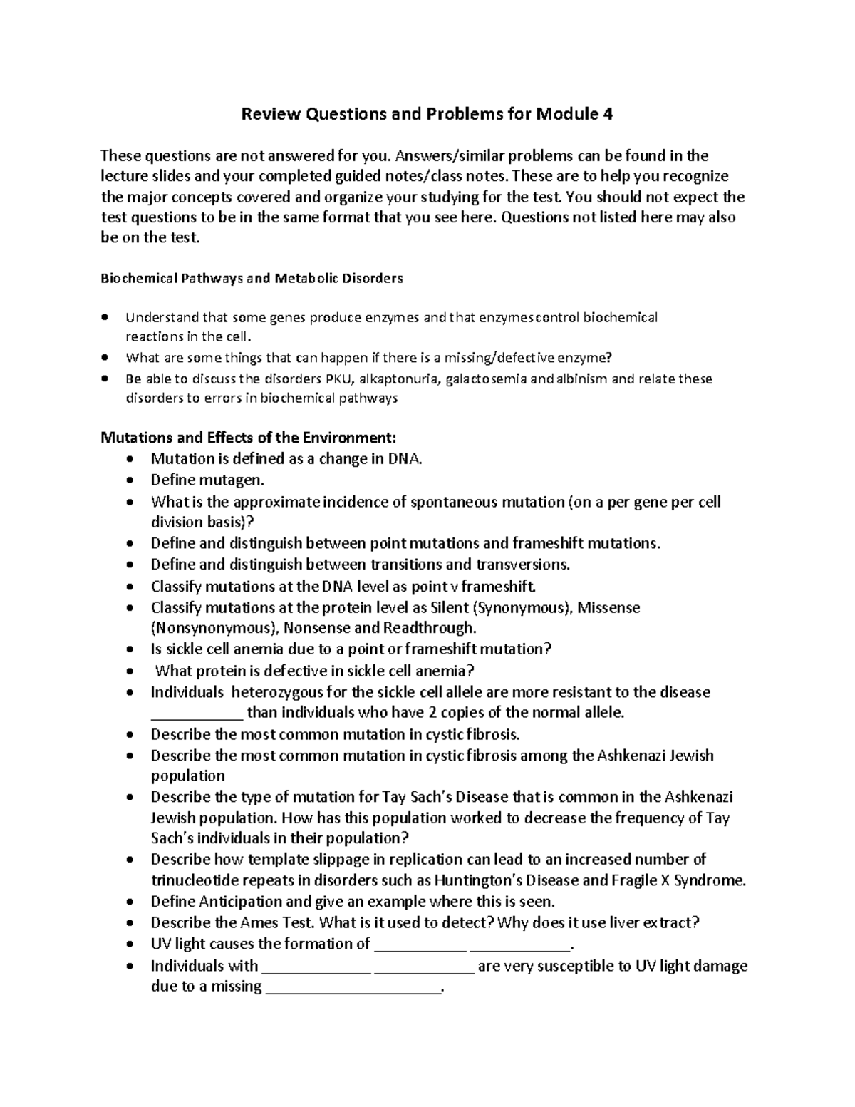 Module 4 Review Questions - Review Questions and Problems for Module 4 ...