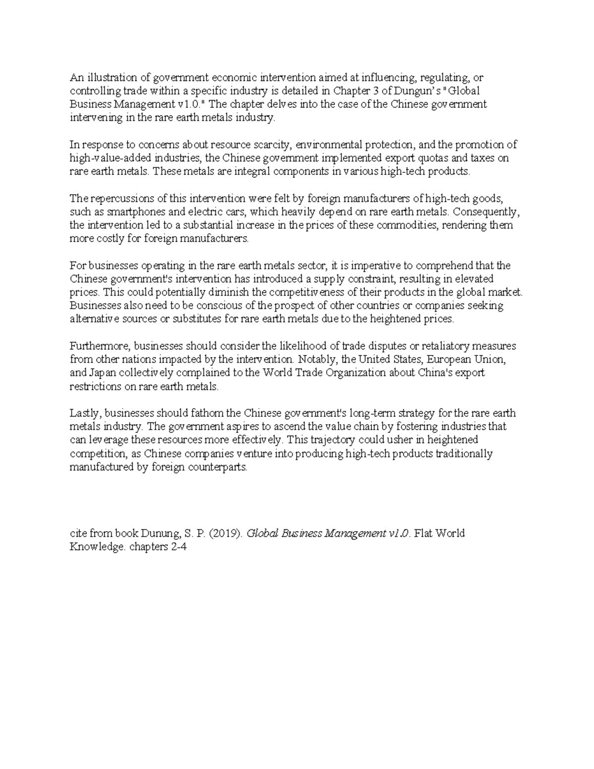 An illustration of government economic intervention aimed at ...