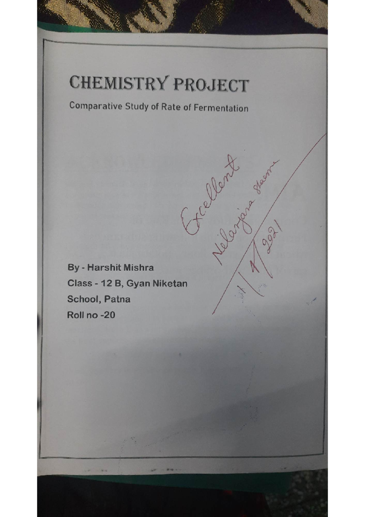 Project work on rate of fermentation - Chemical engineering - Studocu
