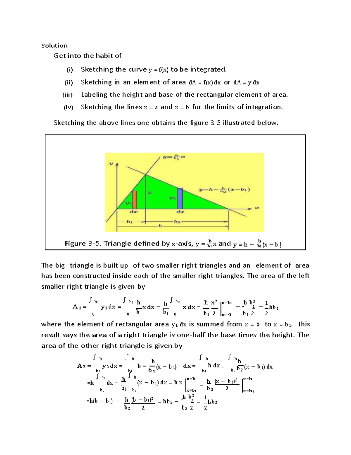 Integral Calculus-7 - Learning - 1 2 − Solution Get into the habit of (i) Sketching the curve y ...