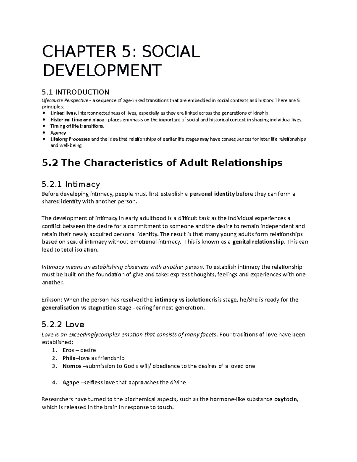 Chapter 5 - Social Development - CHAPTER 5: SOCIAL DEVELOPMENT 5 ...