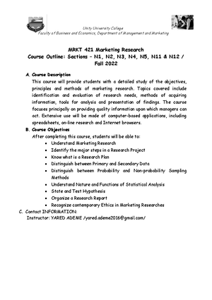 Research Handout - UNIT ONE THE NATURE OF RESEARCH 1 The Meaning and ...