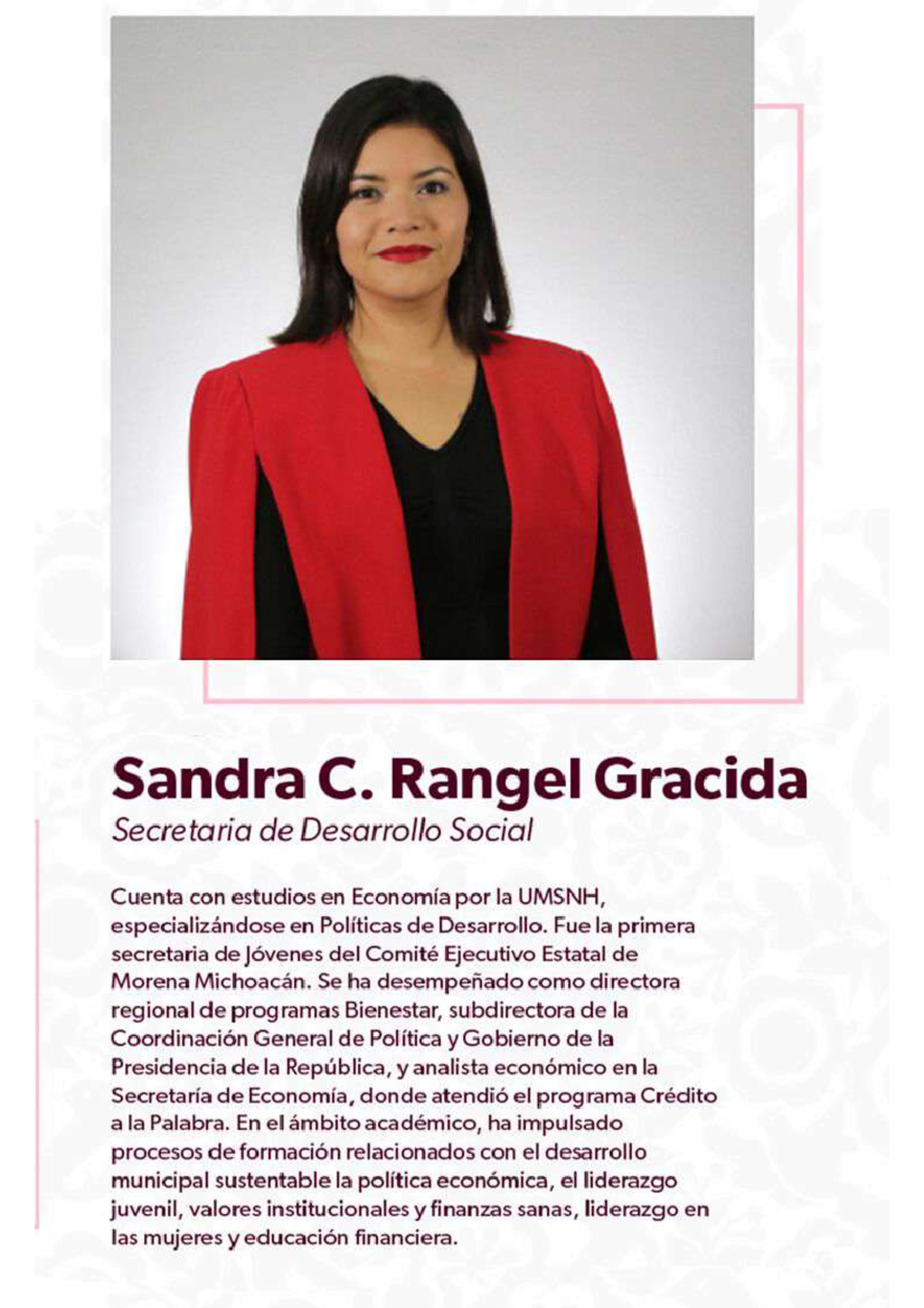Sandra-rangel-movil - perfil de gobierno del estado en la presente ...