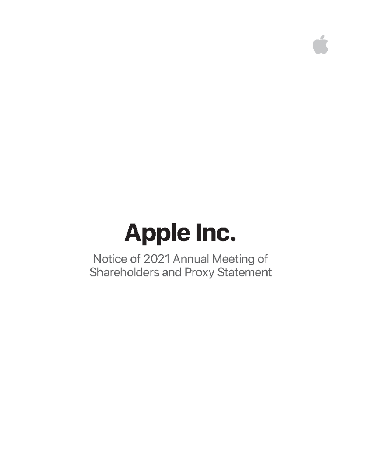 Example-Apple-2021 Proxy Statement Annual Report the risk part ...