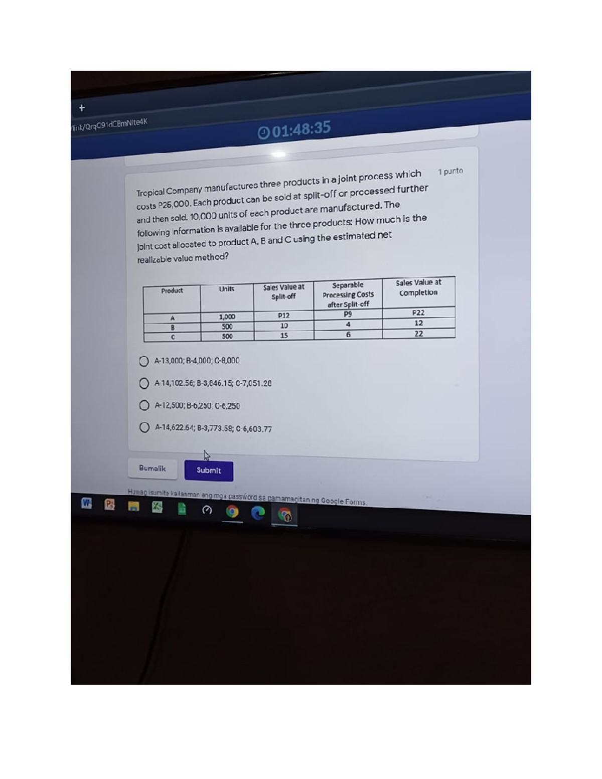 COST ACCOUNTING AND CONTROL_TEST BANK - BS accountancy - Studocu
