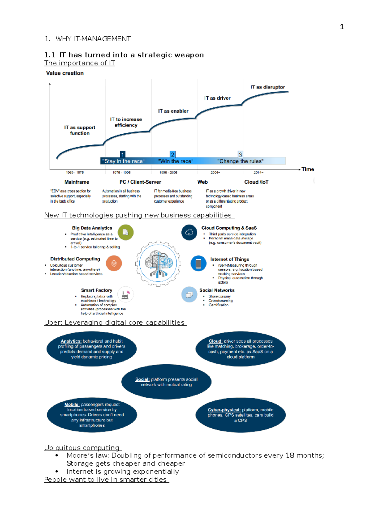ITManagement Block - Zusammenfassung Strategisches IT Management und Enterprise Architecture ...