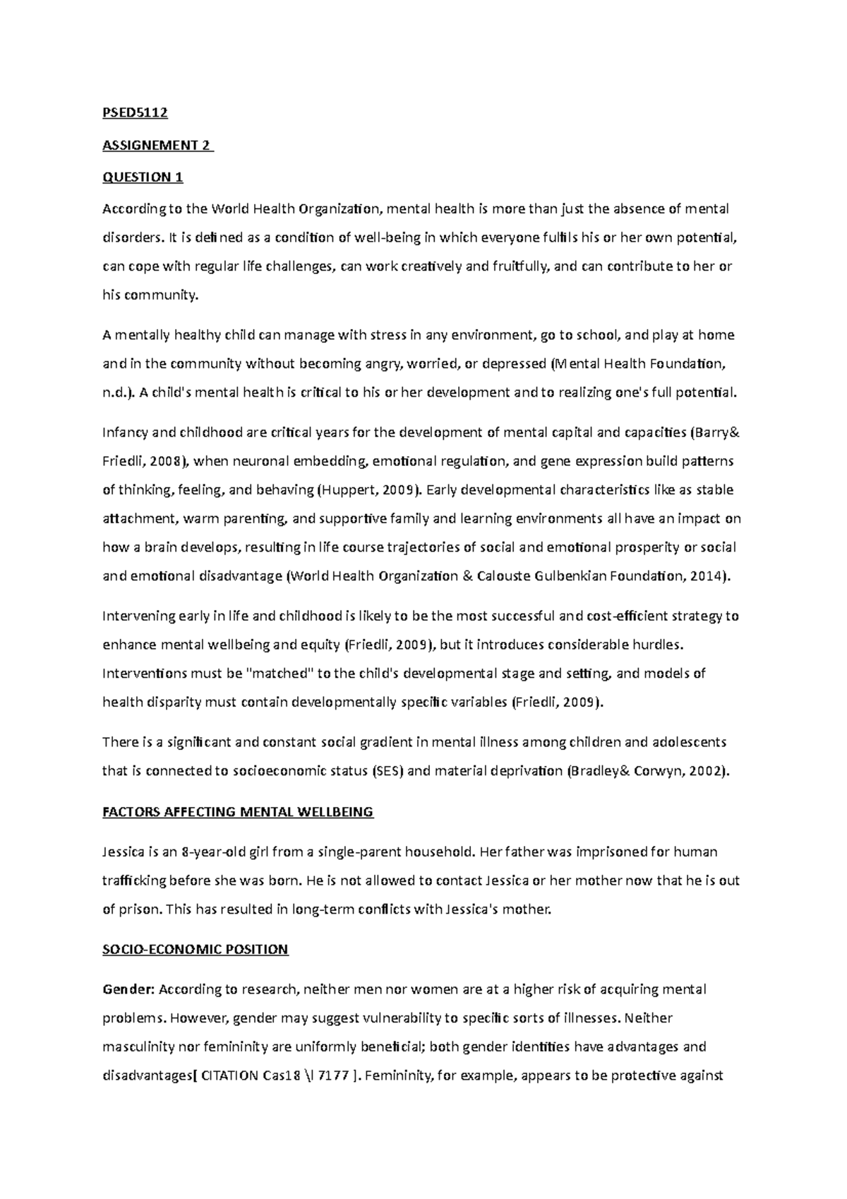 PSED5112 ST10096521 BEI1 Assignment 2 2022 - PSED ASSIGNEMENT 2 ...