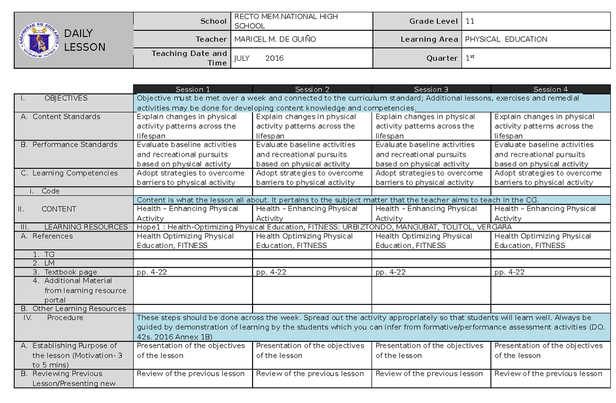 Scribd.vdownloaders.com dll-p-e - School RECTO MEM HIGH SCHOOL Grade ...