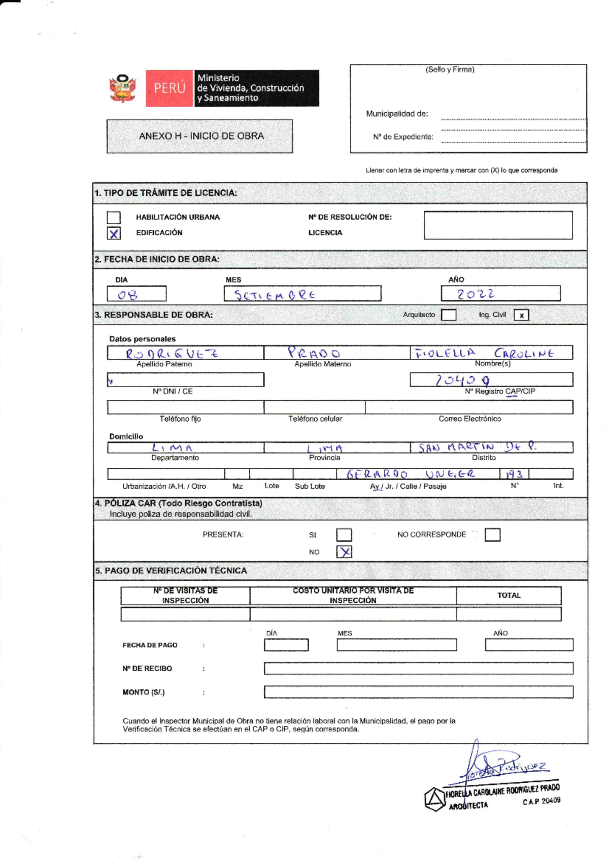 Anexo H - formulario - Formulación y Evaluación de Proyectos - Studocu